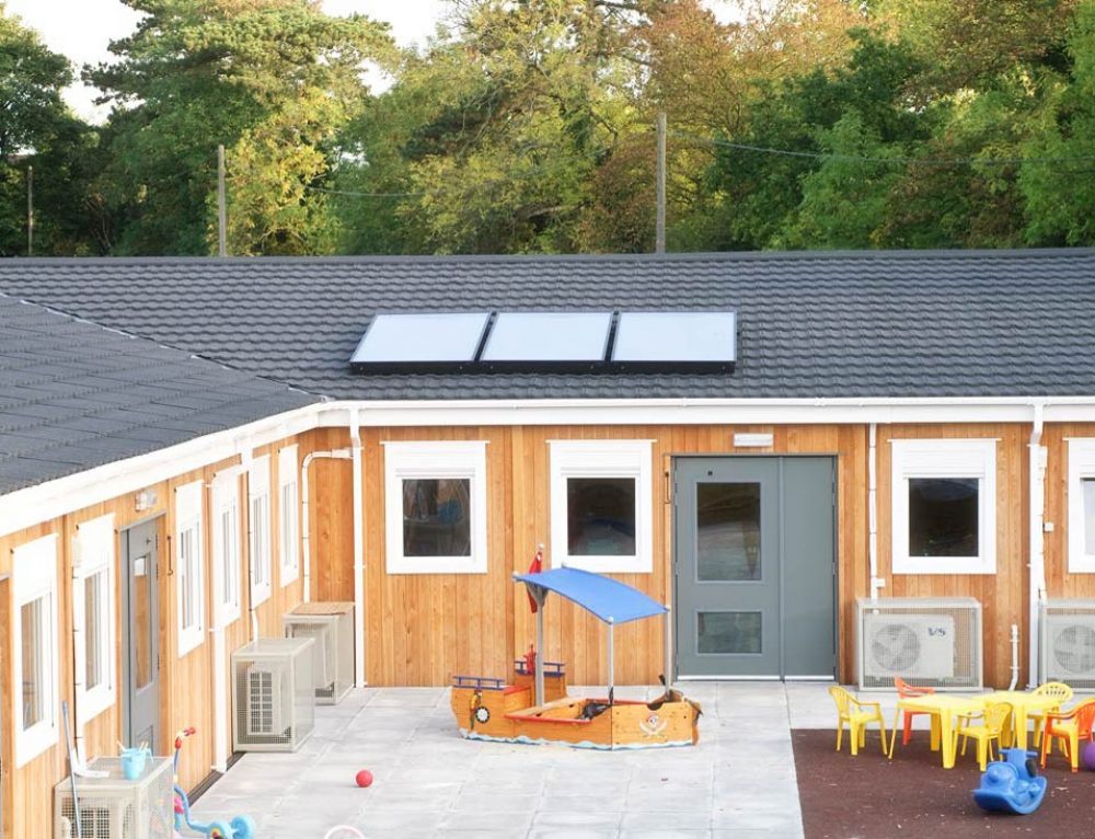 Wood Clad Modular Building Classroom Block